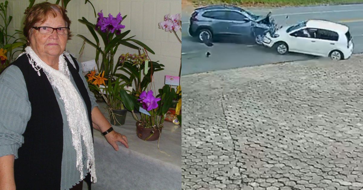VÍDEO - Idosa morre em acidente em Jaraguá do Sul